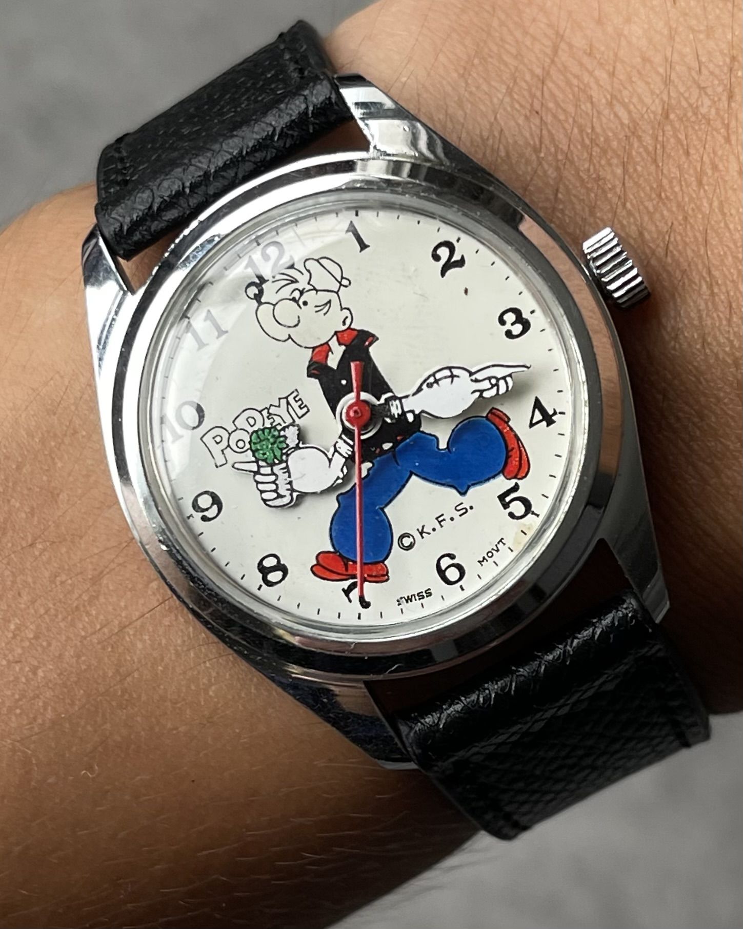 POPEYE SWISS MANUAL WINDING VINTAGE WATCH | Artizen Store